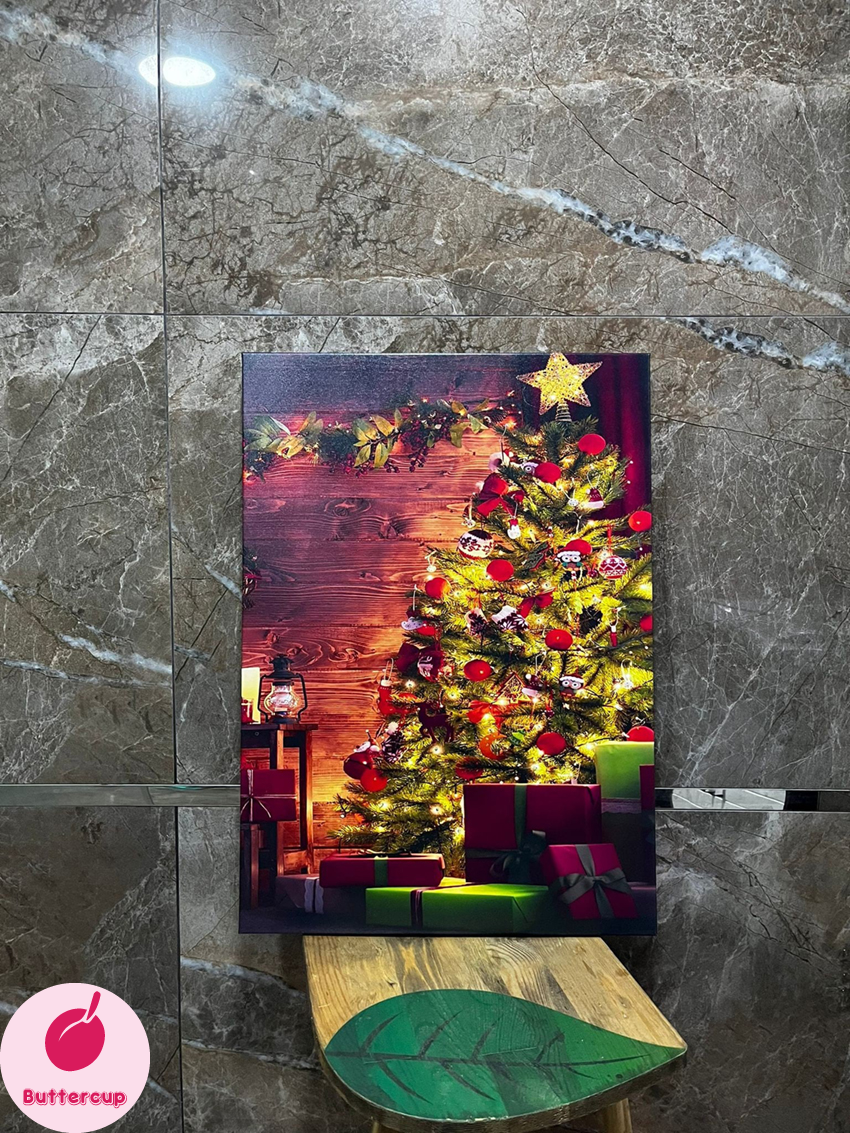 lighted canvas painting art for christmas, led lighted chris | Inspire ...