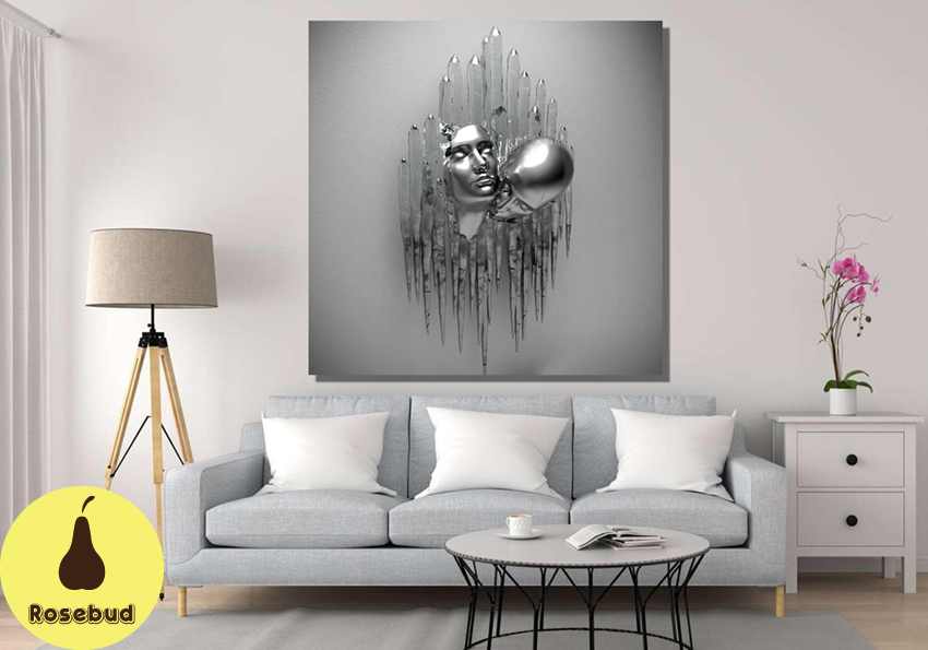 Silver Human Poster, Franck Kuman Silver Human Canvas, Silve - Inspire ...