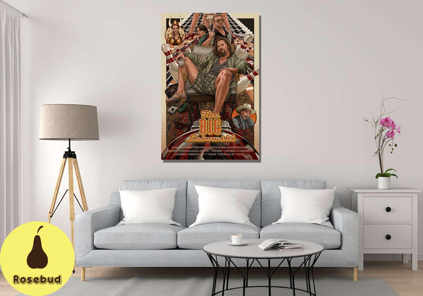The Big Lebowski Canvas, The Big Lebowski Movie Poster, Wall | Inspire ...