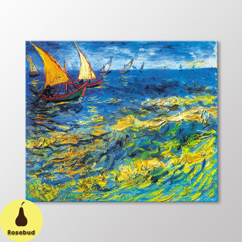 Seascape at Saintes Maries by Vincent Van Gogh 1888 Canvas W | Inspire ...