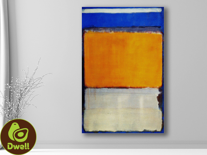 Mark Rothko Blue and Orange Canvas Painting, Mark Rothko Sty | Inspire ...
