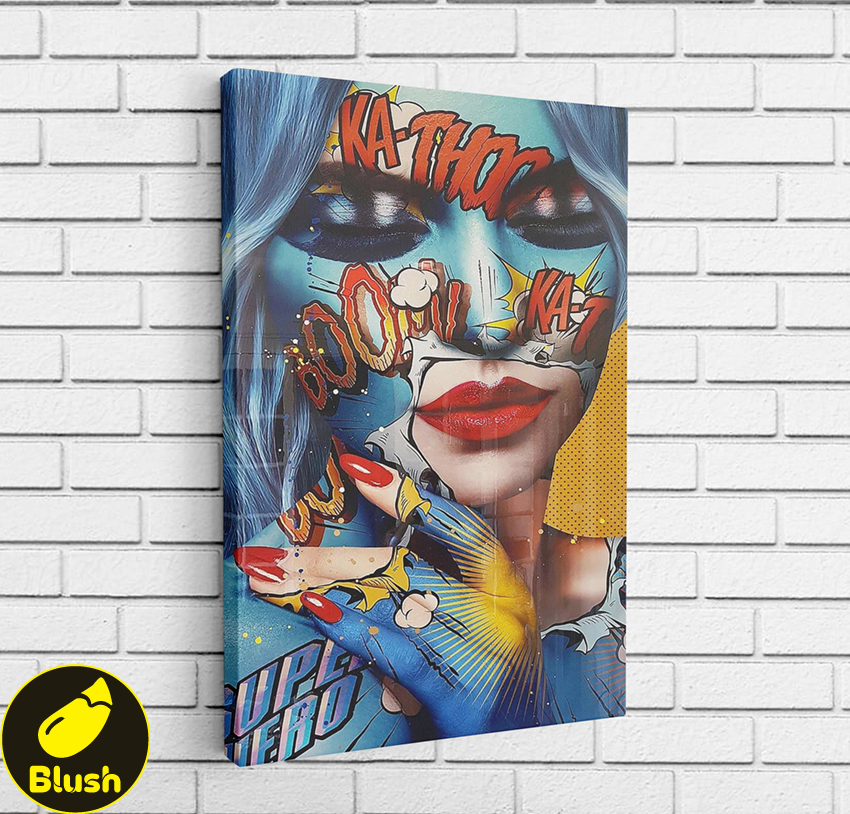 Comic Book Canvas, Wall Art Canvas Design, Home Decor Ready | Inspire ...