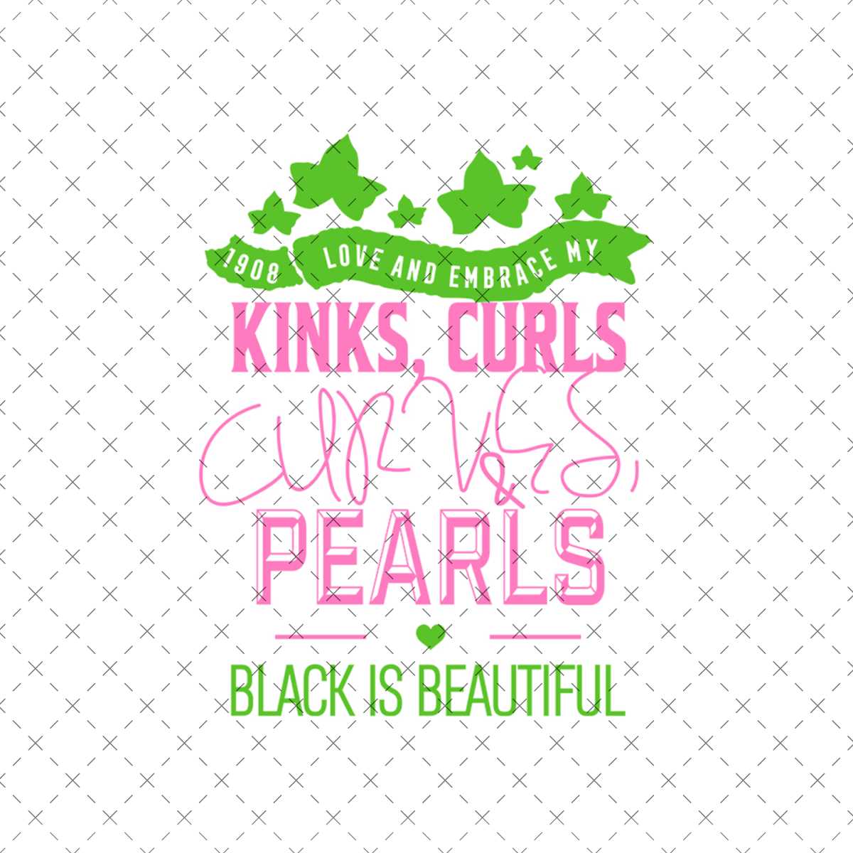 Kinks,curls Curves and Pearls 1908 svg,Aka Girl gang svg, ak - Inspire ...