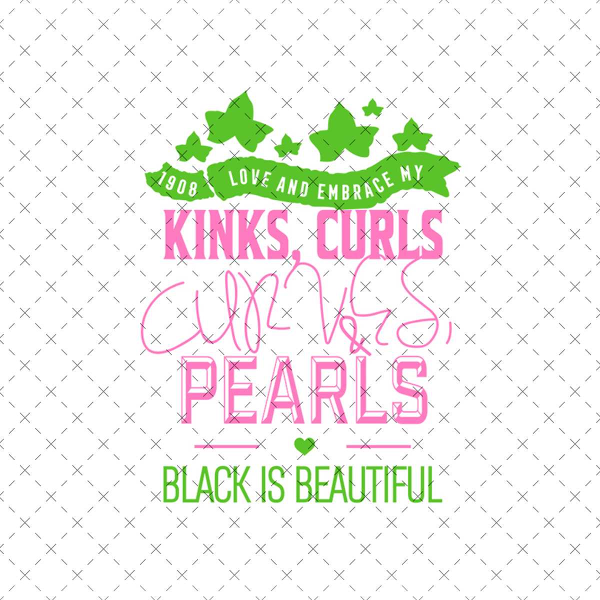 Kinks,curls Curves and Pearls 1908 svg,Aka Girl gang svg, ak - Inspire ...