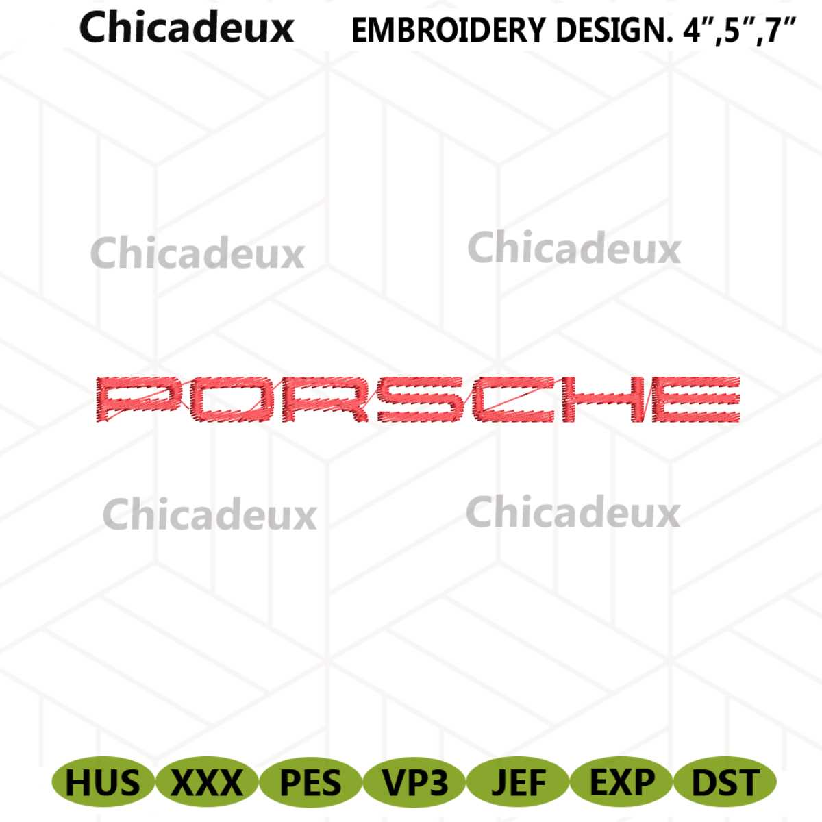 Porsche Logo Embroidery Design Logo Car Brand Download File | Inspire ...