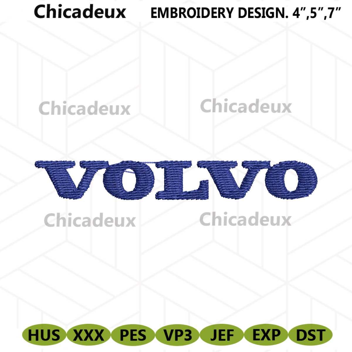 Volvo Logo Car Embroidery Design File Volvo Logo Car Embroid | Inspire ...