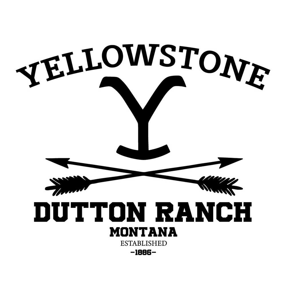 Yellowstone Dutton Ranch Montana Established 1886 Svg File | Inspire Uplift
