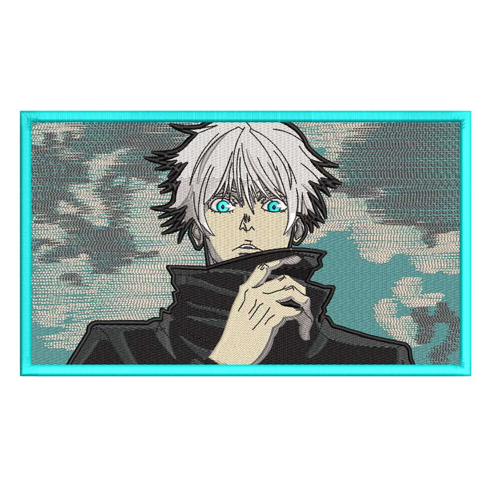 Anime Jujutsu Kaisen Gojo Satoru Embroidery Design File | Inspire Uplift