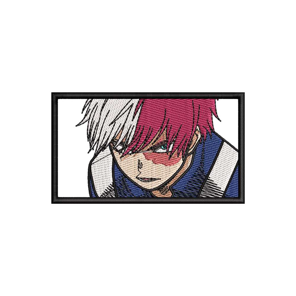 Todoroki Shouto Face Embroidery Design My Hero Academia File - Inspire ...