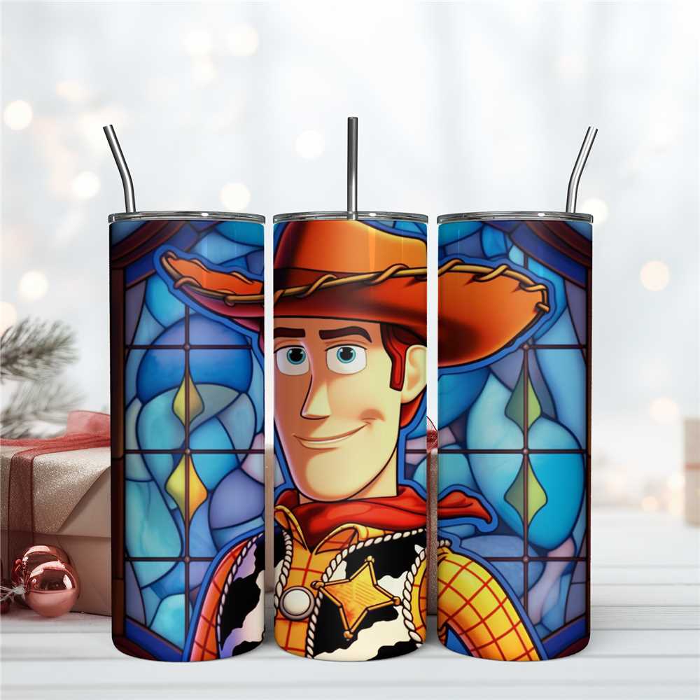 Toy Story Woody 20Oz Stained Glass Tumbler Sublimation Desig - Inspire ...