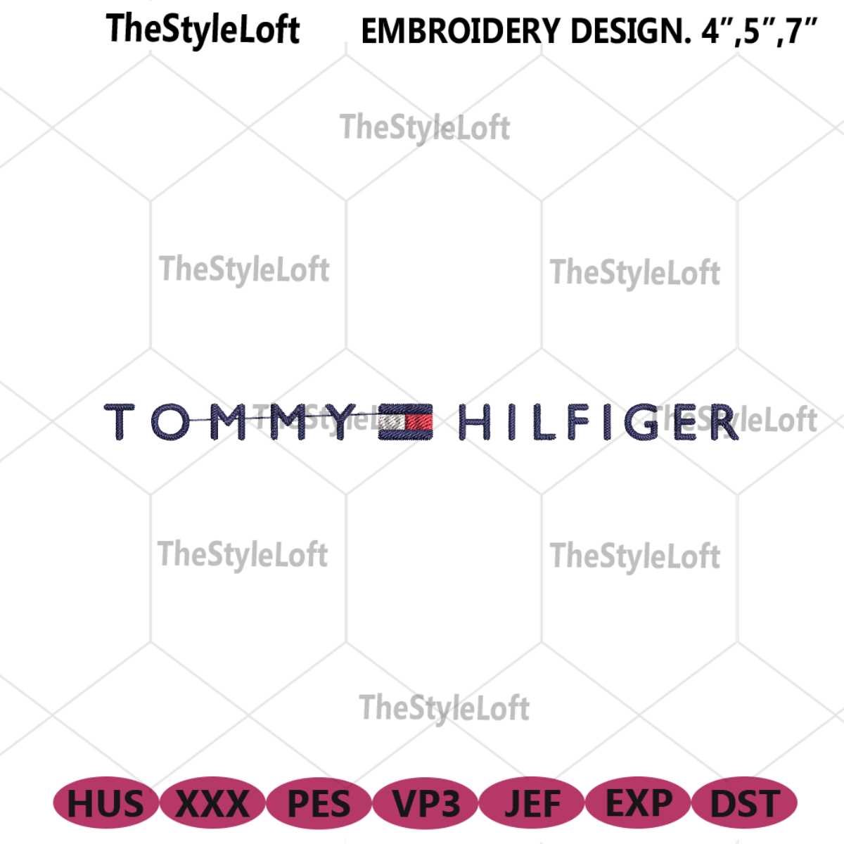 Tommy Hilfiger Logo Fashion Embroidery Design Download Digit | Inspire ...