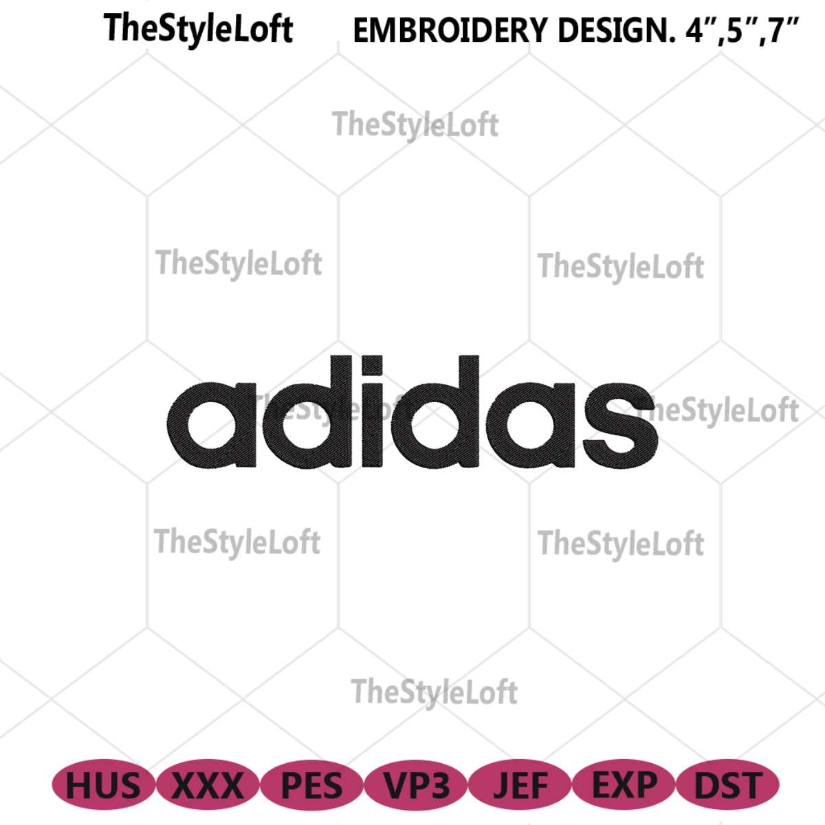 Adidas Logo Legend Embroidery Design Download File | Inspire Uplift