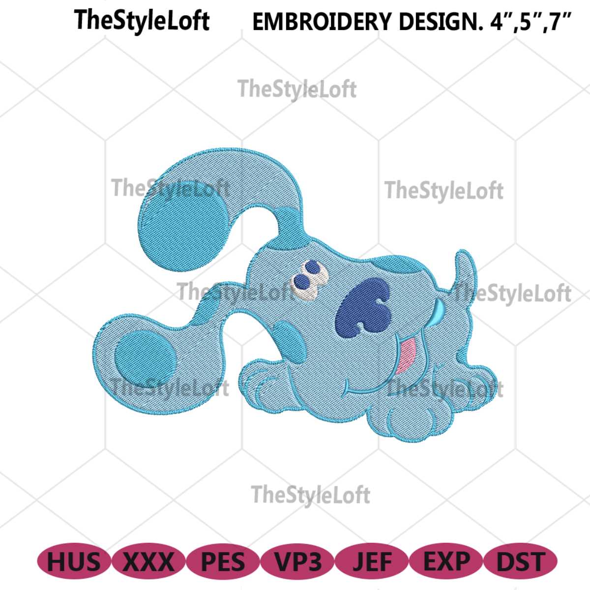 Blues Clues Machine Embroidery File Instant, Blues Clues Car | Inspire ...