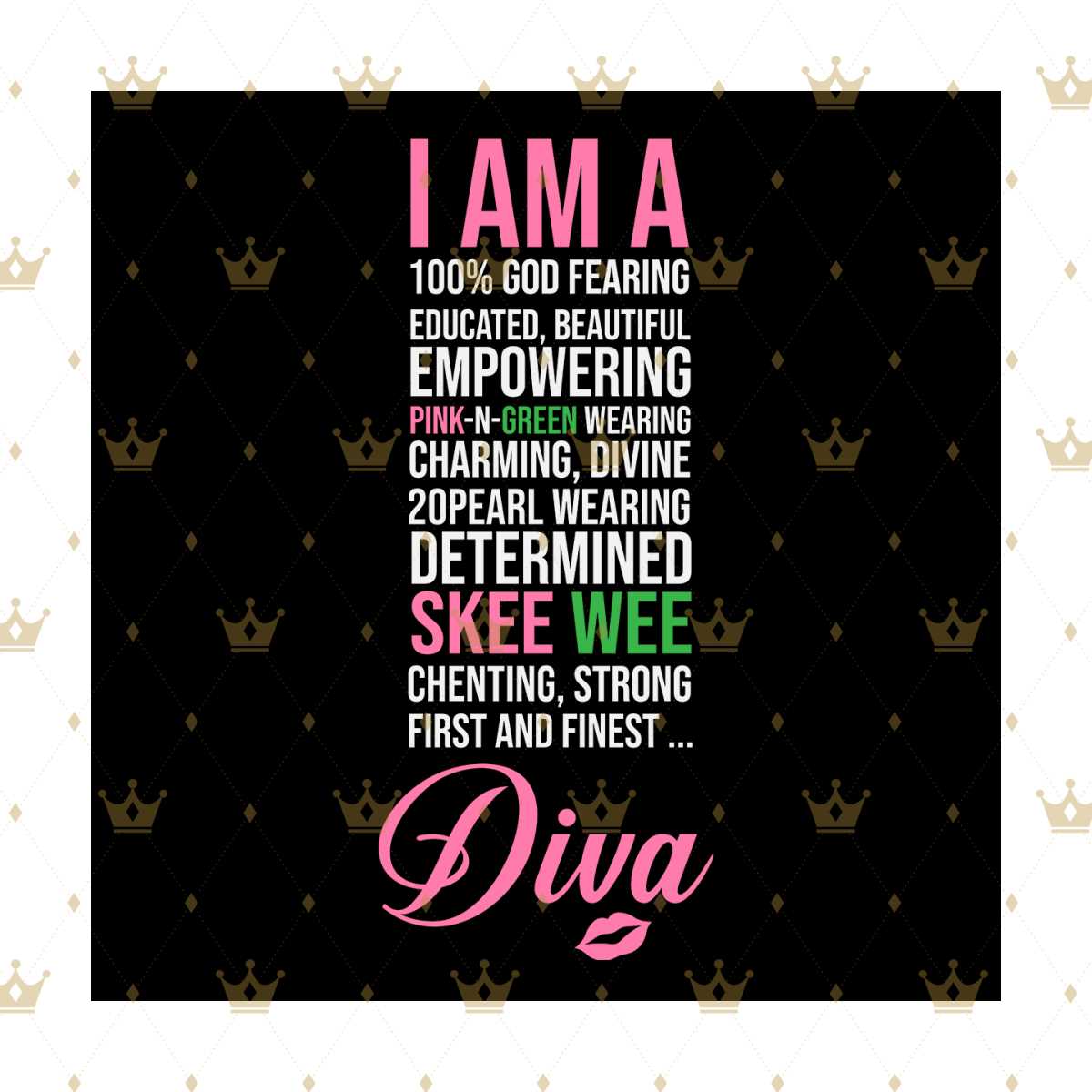 I am a 100 percent god fearing educated, Sorority Svg, Aka G | Inspire ...