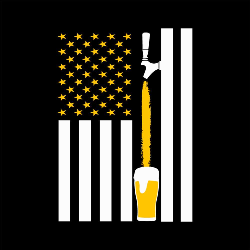 America Beer Flag Svg Drinking Svg Digital File Download | Inspire Uplift