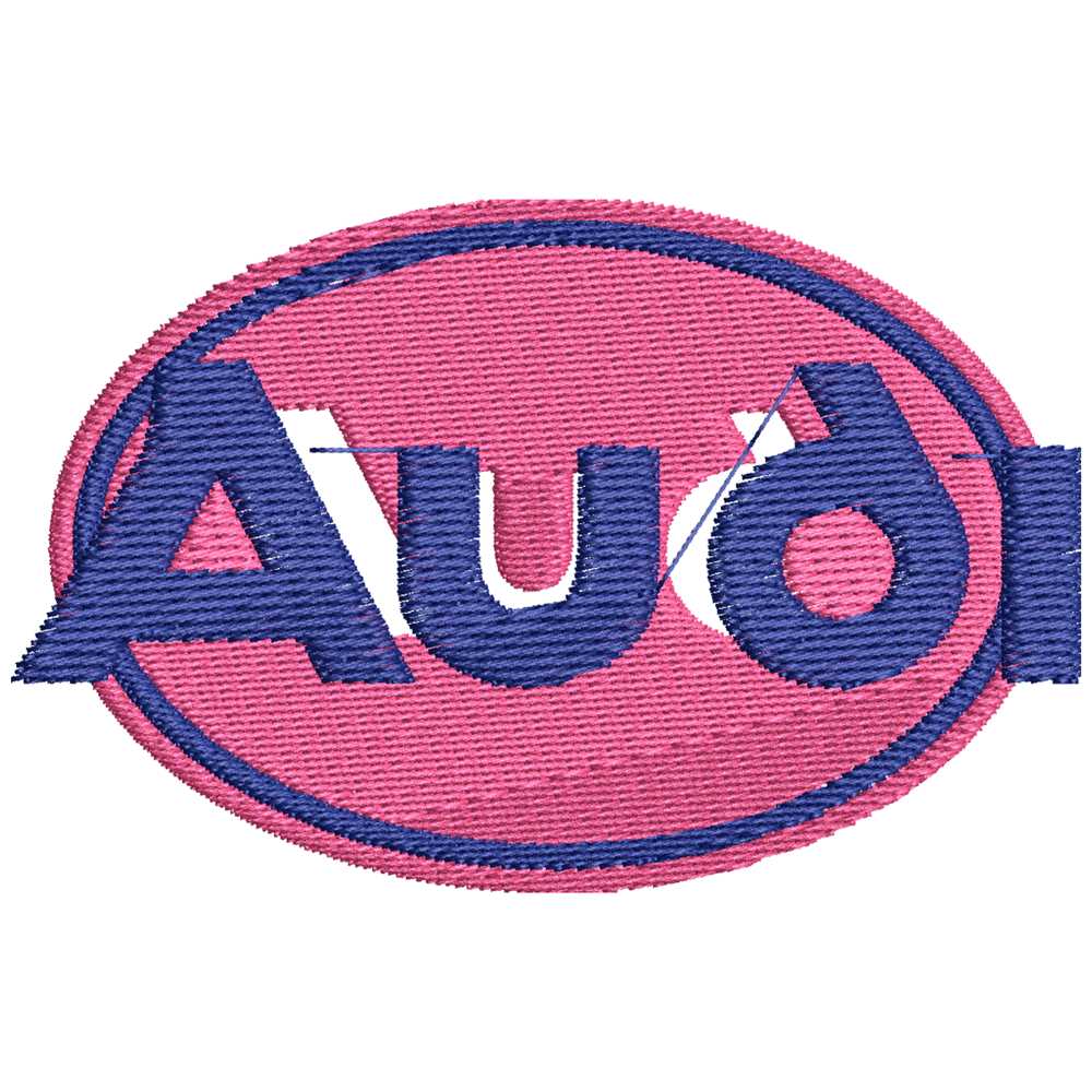 Audi Pastel Logo Embroidery File Logo Car Download File - Inspire Uplift