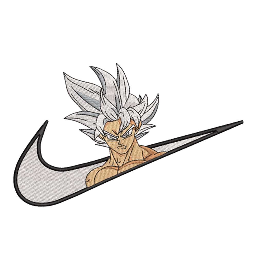 Nike x Goku White Dragon Ball Embroidery Design Instant Down | Inspire ...