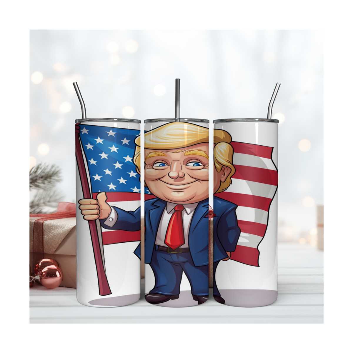 Trump 2024 Funny20oz Skinny Tumbler Sublimation Designs, Dig | Inspire ...