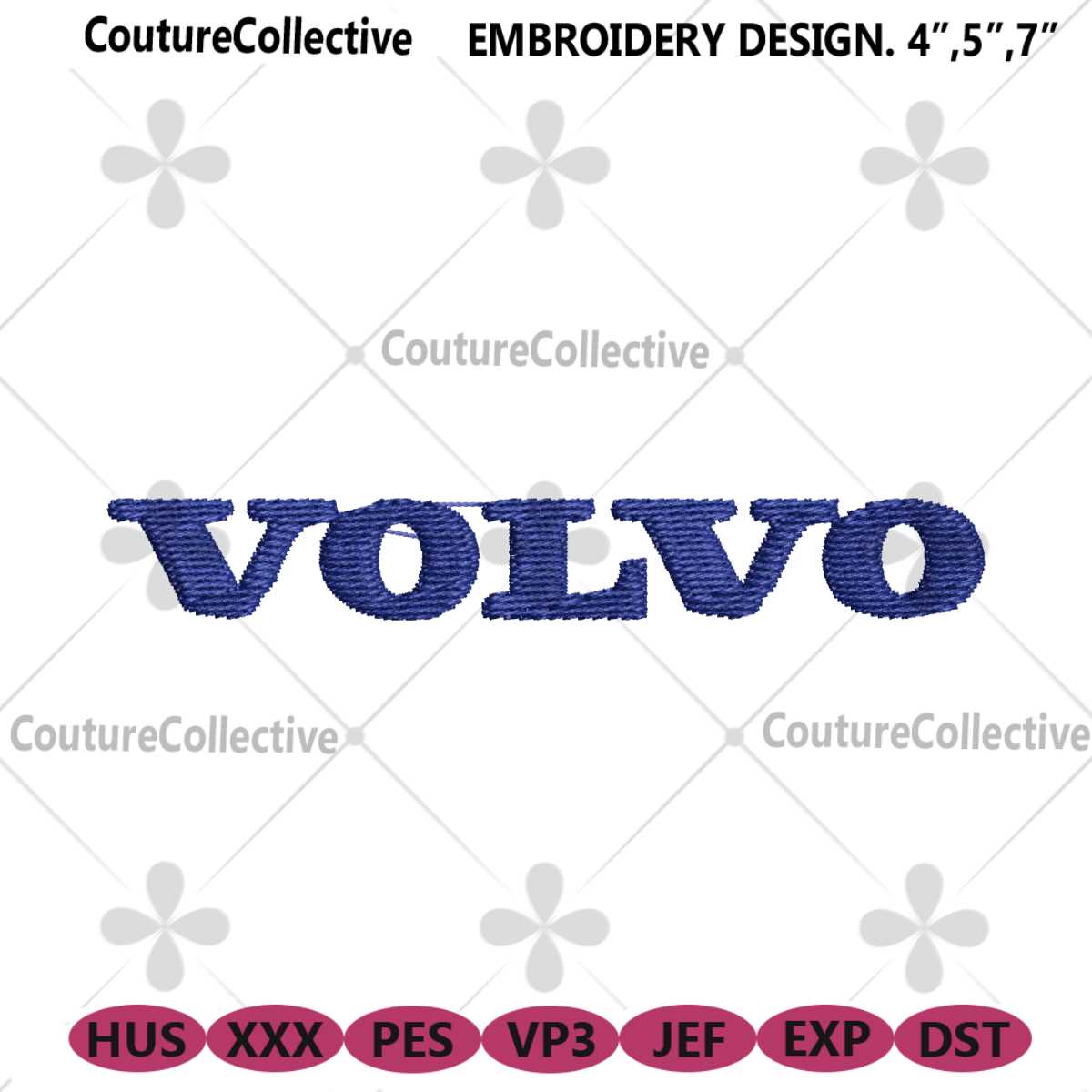 Volvo Logo Car Embroidery Design File Volvo Logo Car Embroid | Inspire ...