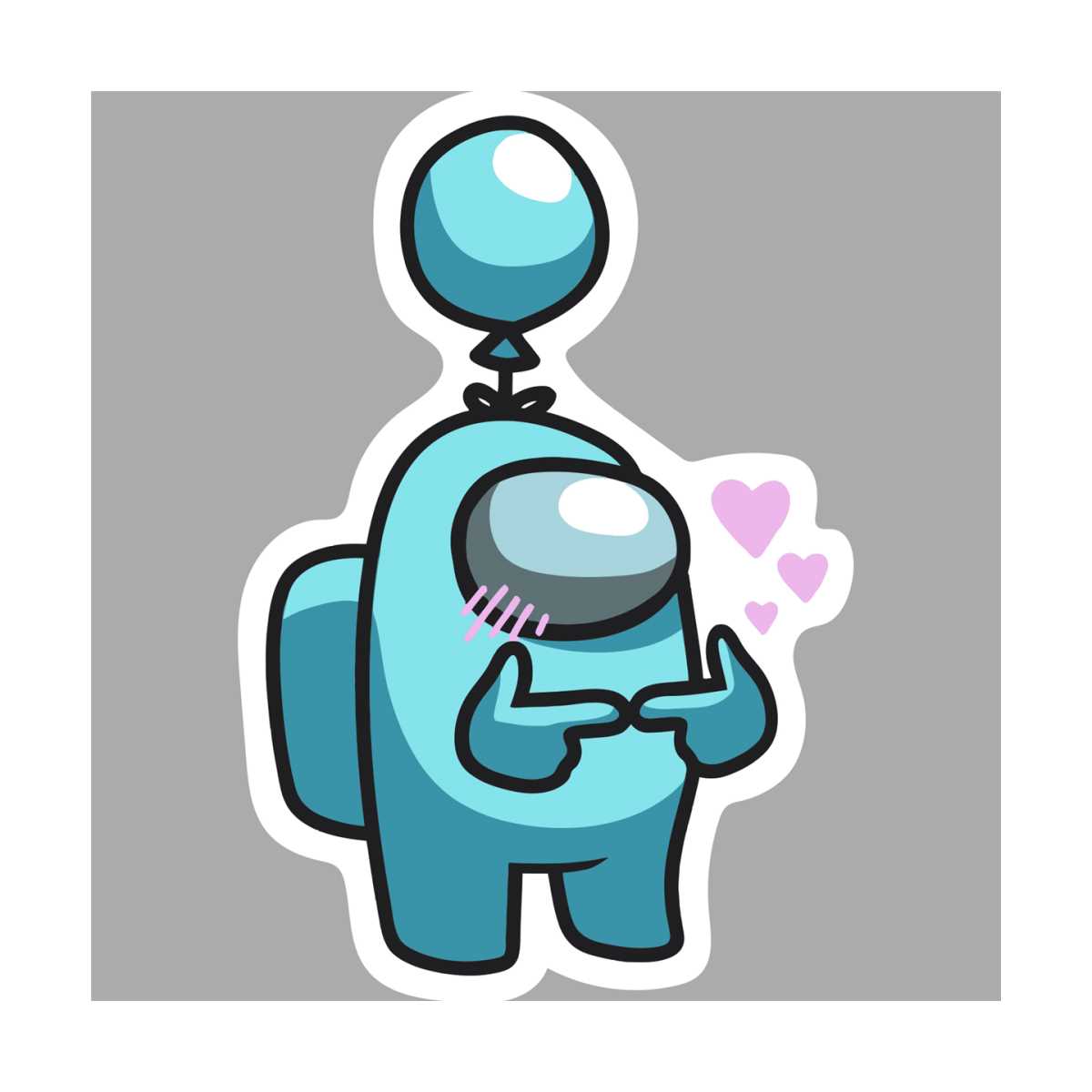 Cute Cyan Impostor Svg, Trending Svg, Among Us Svg, Cyan Imp | Inspire ...