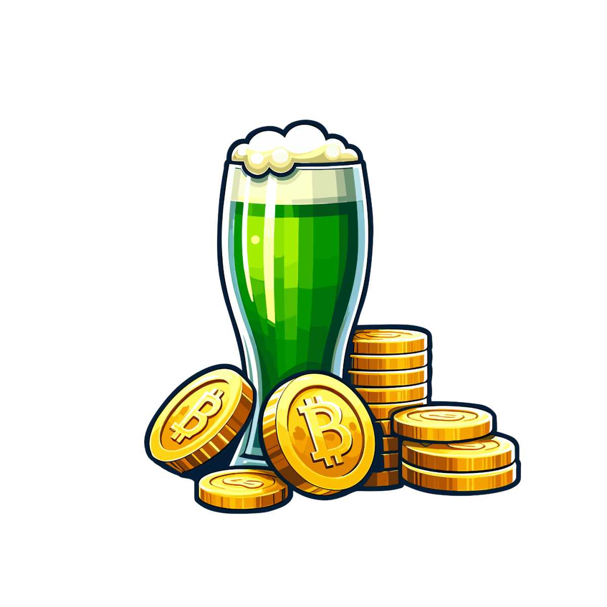 Beer Money Patrick Day PNG Lucky Money PNG Sublimation | Inspire Uplift