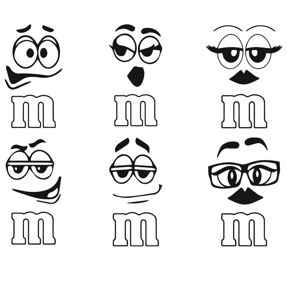 M&M Faces Svg, Trending Svg, M and M Svg, M Face Letter Svg, | Inspire ...
