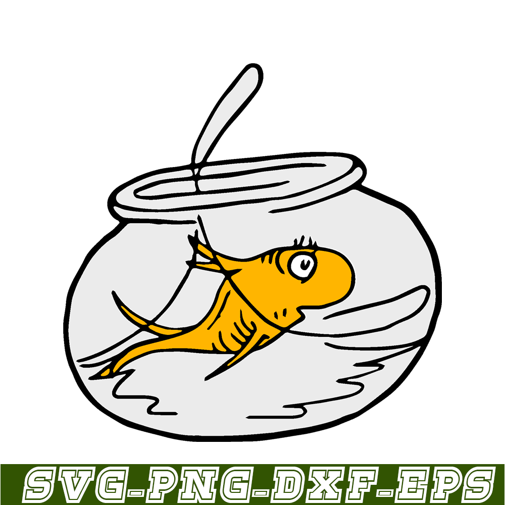Scary Yellow Fish SVG, Dr Seuss SVG, Cat In The Hat SVG DS20 - Inspire ...