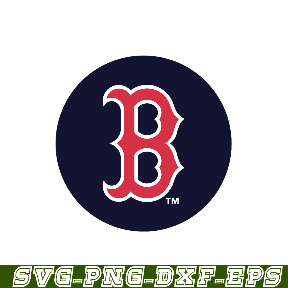Boston Red Sox B Logo SVG PNG DXF EPS AI, Major League Baseb - Inspire ...