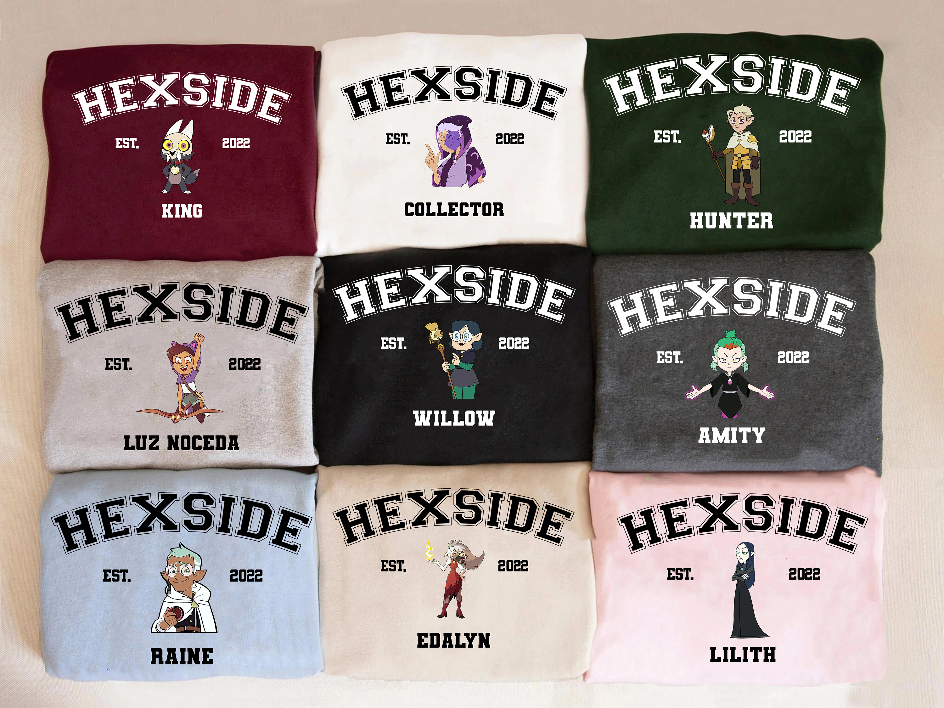 All Characters The Owl House Shirt, Disney Hexside School of - Inspire ...