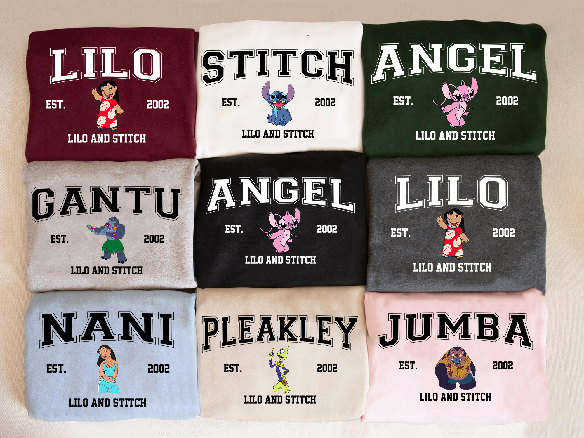 Disney Lilo And Stitch Characters Sweater, Lilo And Stitch 2 - Inspire ...