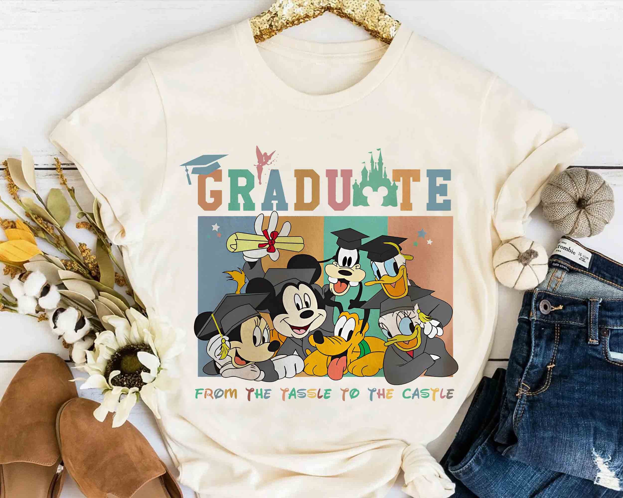 Disney Graduate Mickey Mouse and Friends Happy Grad Shirt, M | Inspire ...