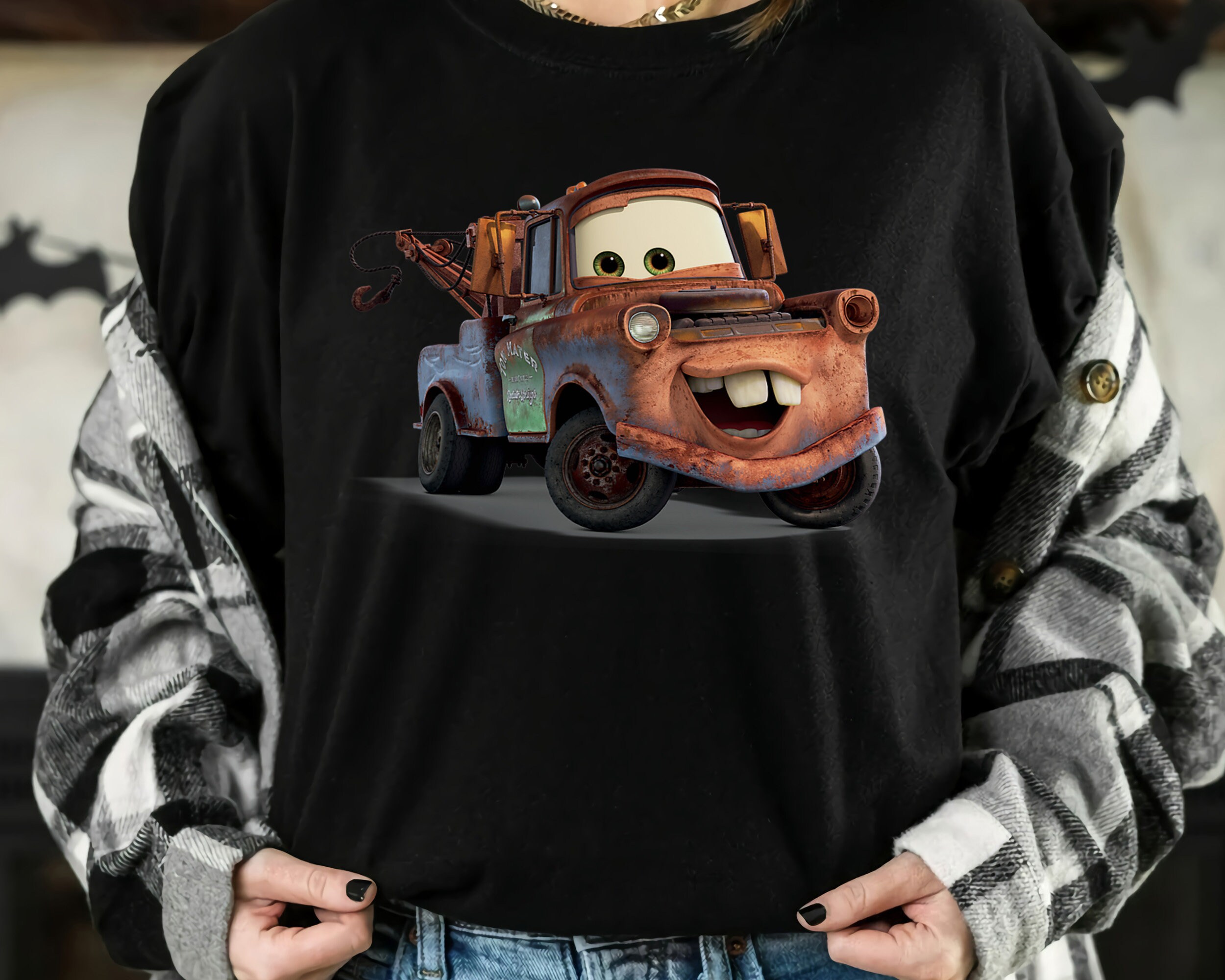 Disney Pixar Cars Characters Tow Mater Portrait Shirt, Magic | Inspire ...