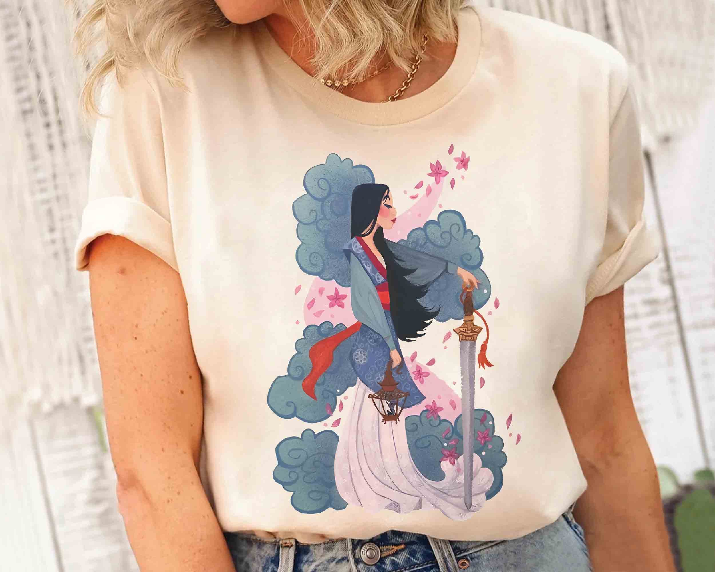 Disney Princess Mulan Half Girl Half Warrior Portrait Retro | Inspire ...