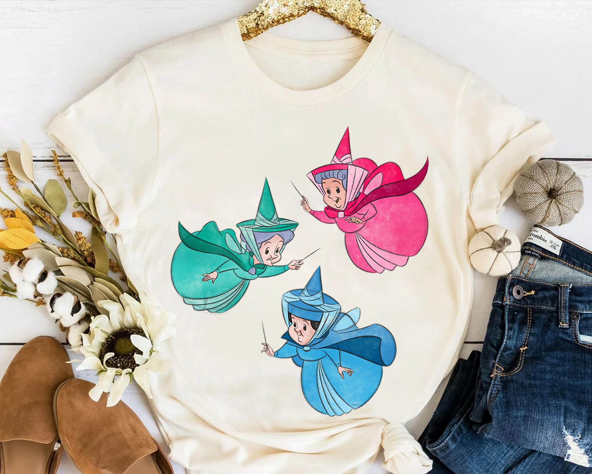 Disney Sleeping Beauty Good Fairies Flora Fauna Merryweather | Inspire ...