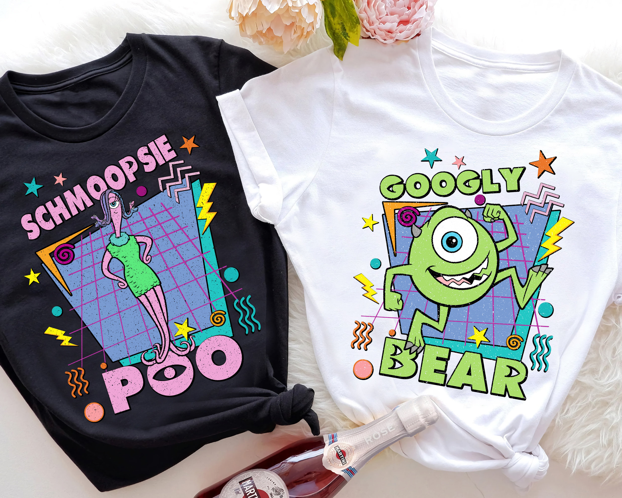 Retro 90s Pixar Monsters Inc Mike Wazowski Googly Bear and C - Inspire ...