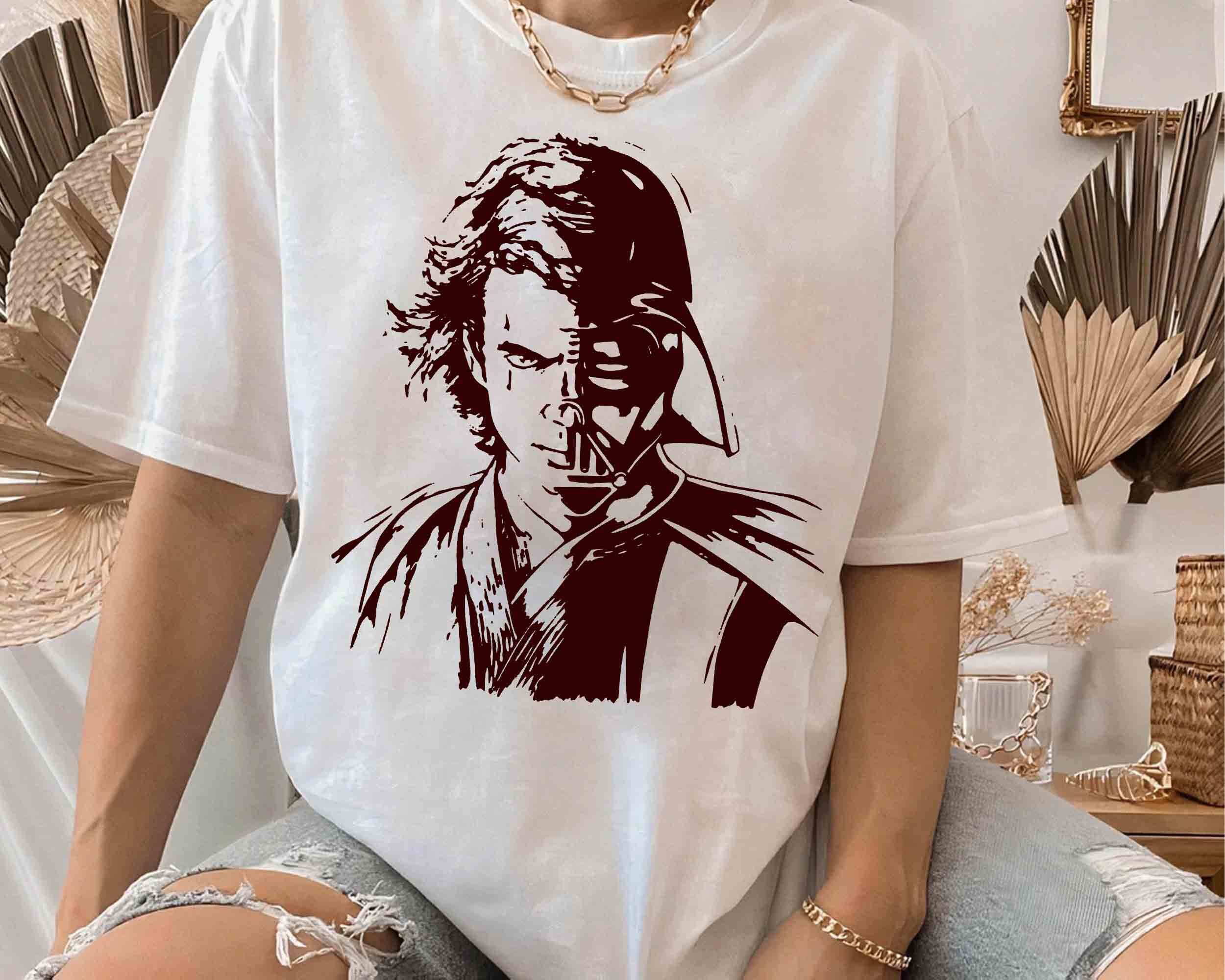 Star Wars Anakin Skywalker, Darth Vader Half Face Portrait S | Inspire ...