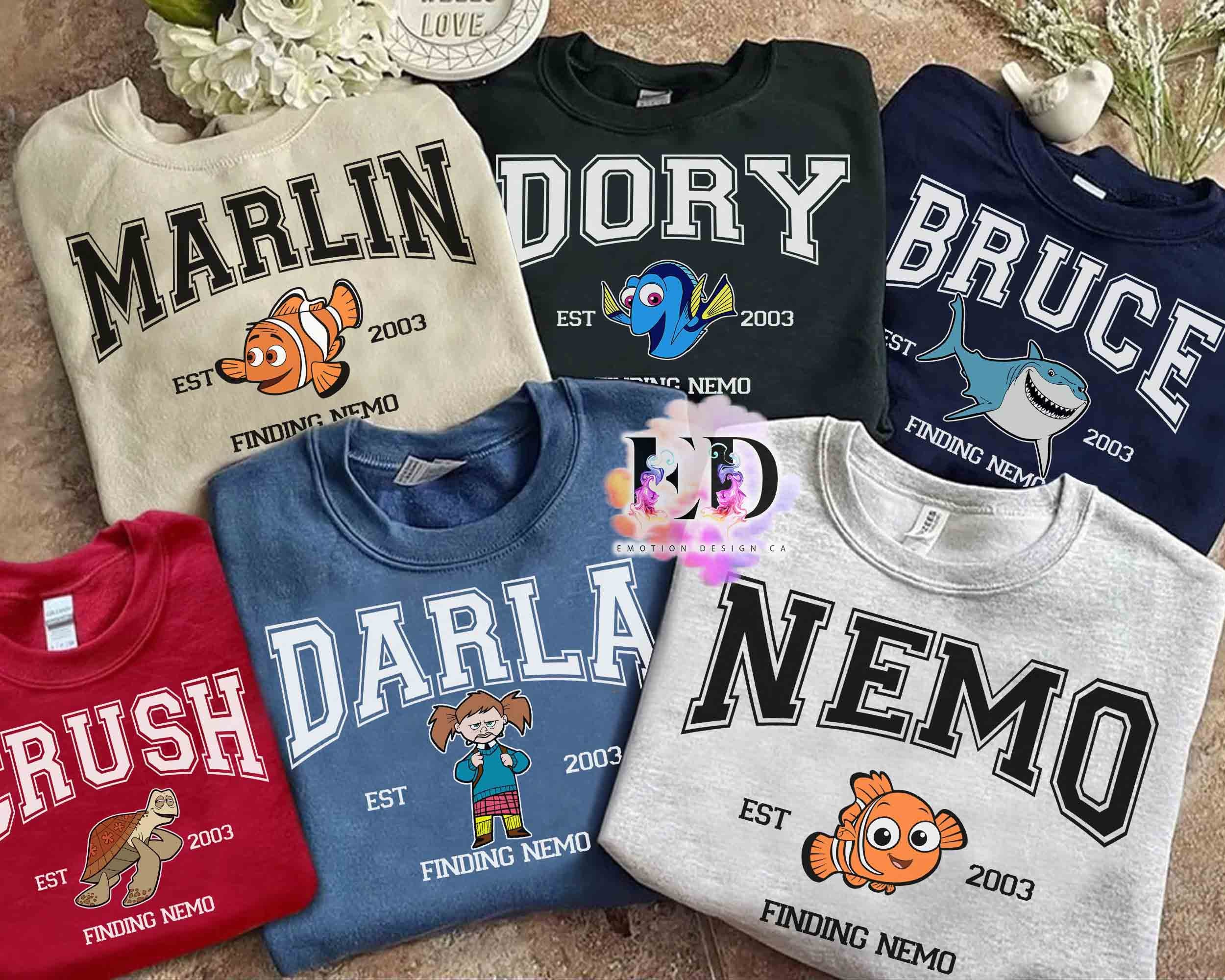 Vintage Disney Finding Nemo All Characters Group Custom Retr | Inspire ...