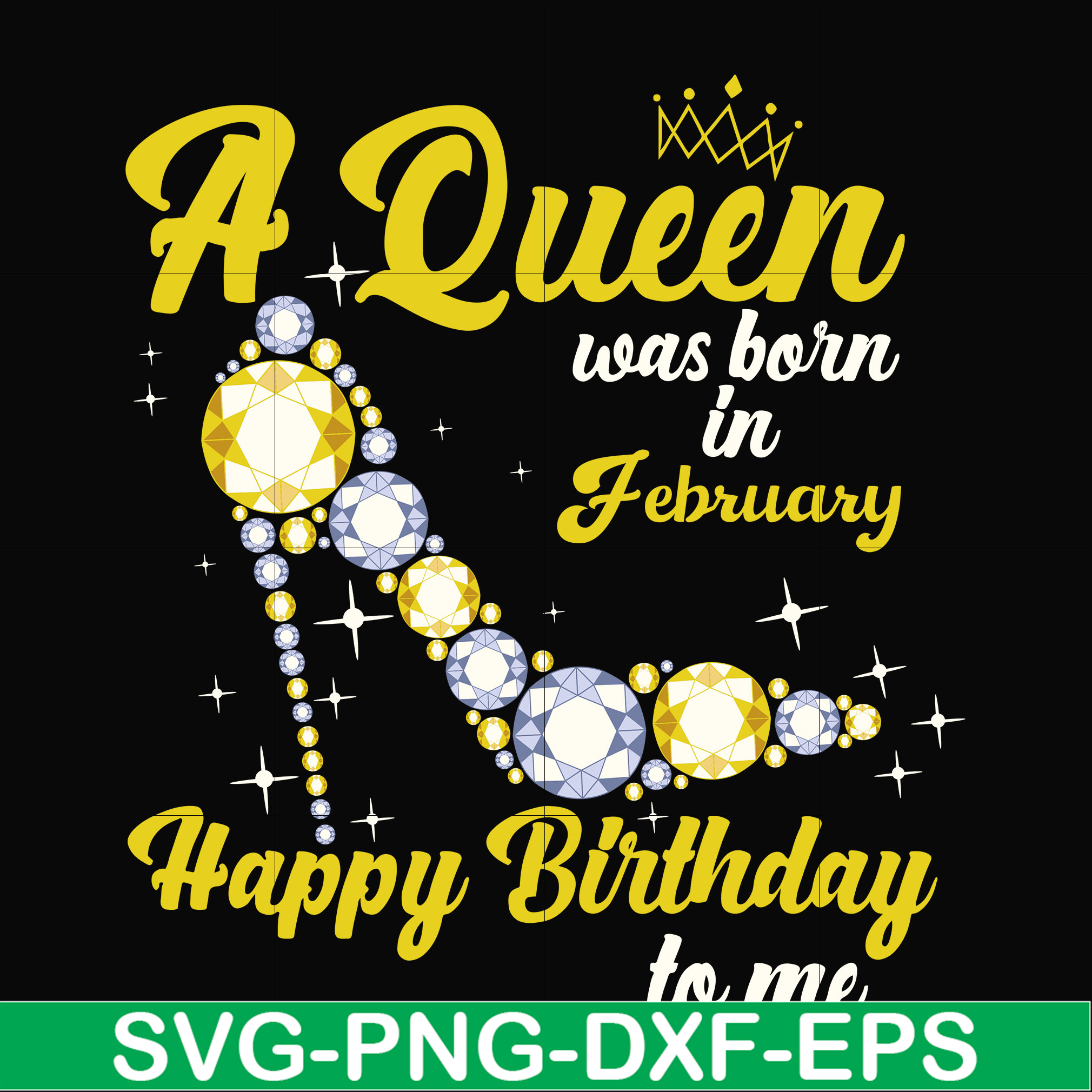A queen was born in February svg, birthday svg, queens birth - Inspire ...