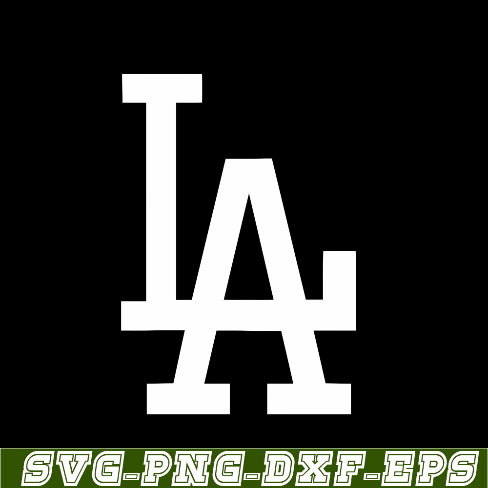 LA The White Text SVG, Major League Baseball SVG, MLB Lovers - Inspire ...