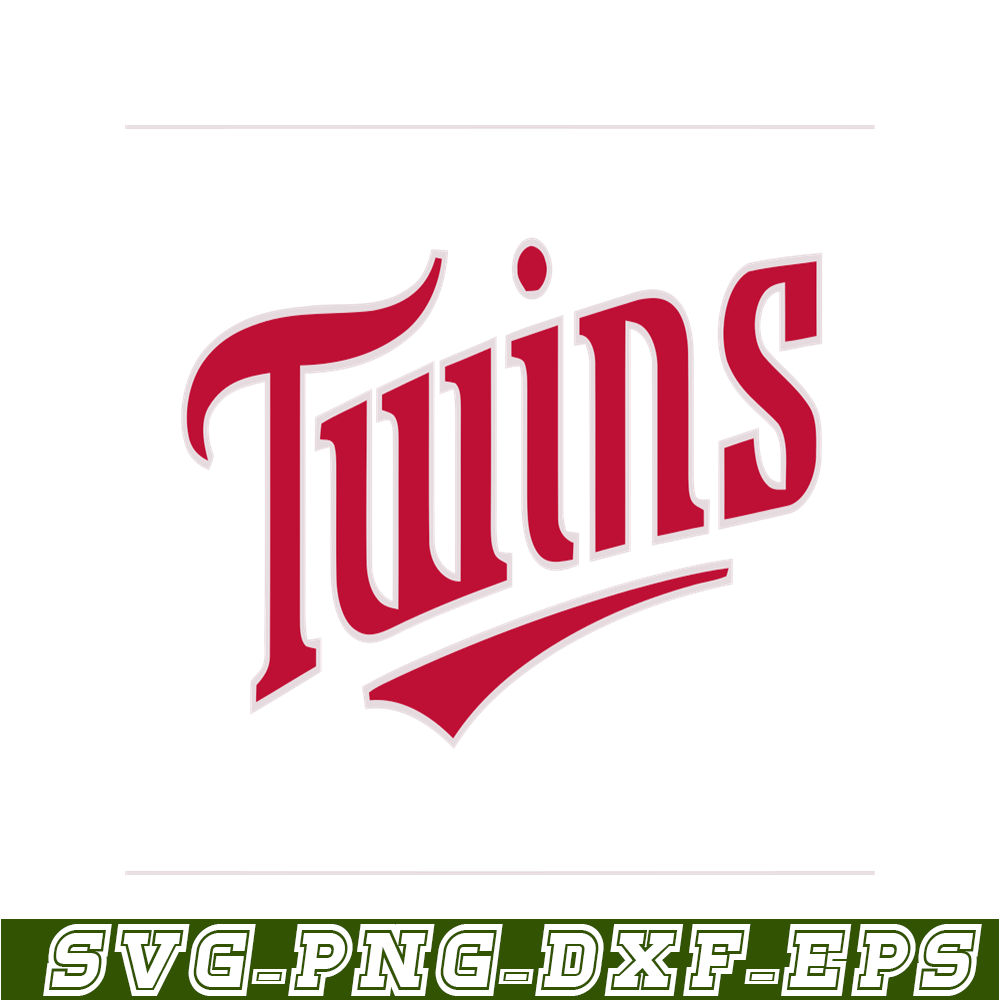 Twins Red Text SVG, Major League Baseball SVG, Baseball SVG - Inspire ...