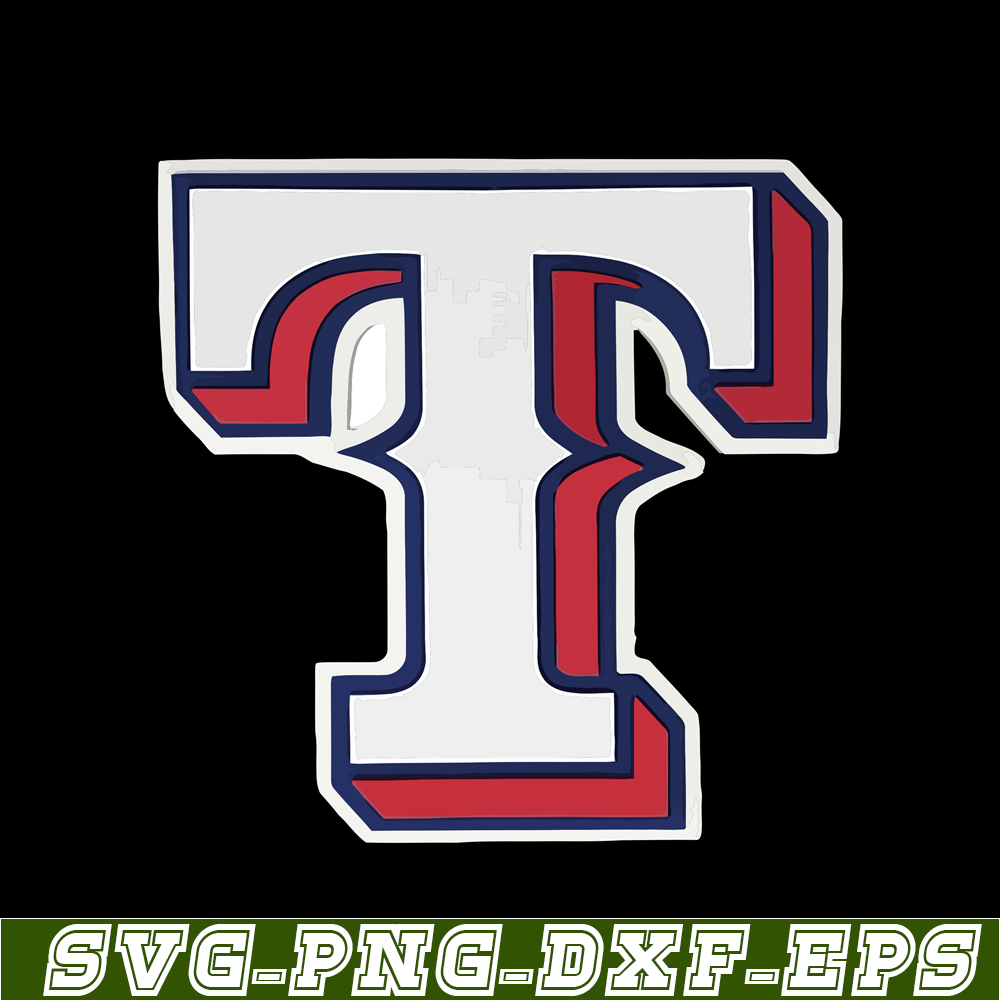 Texas Rangers The White Letter T SVG, Major League Baseball | Inspire ...