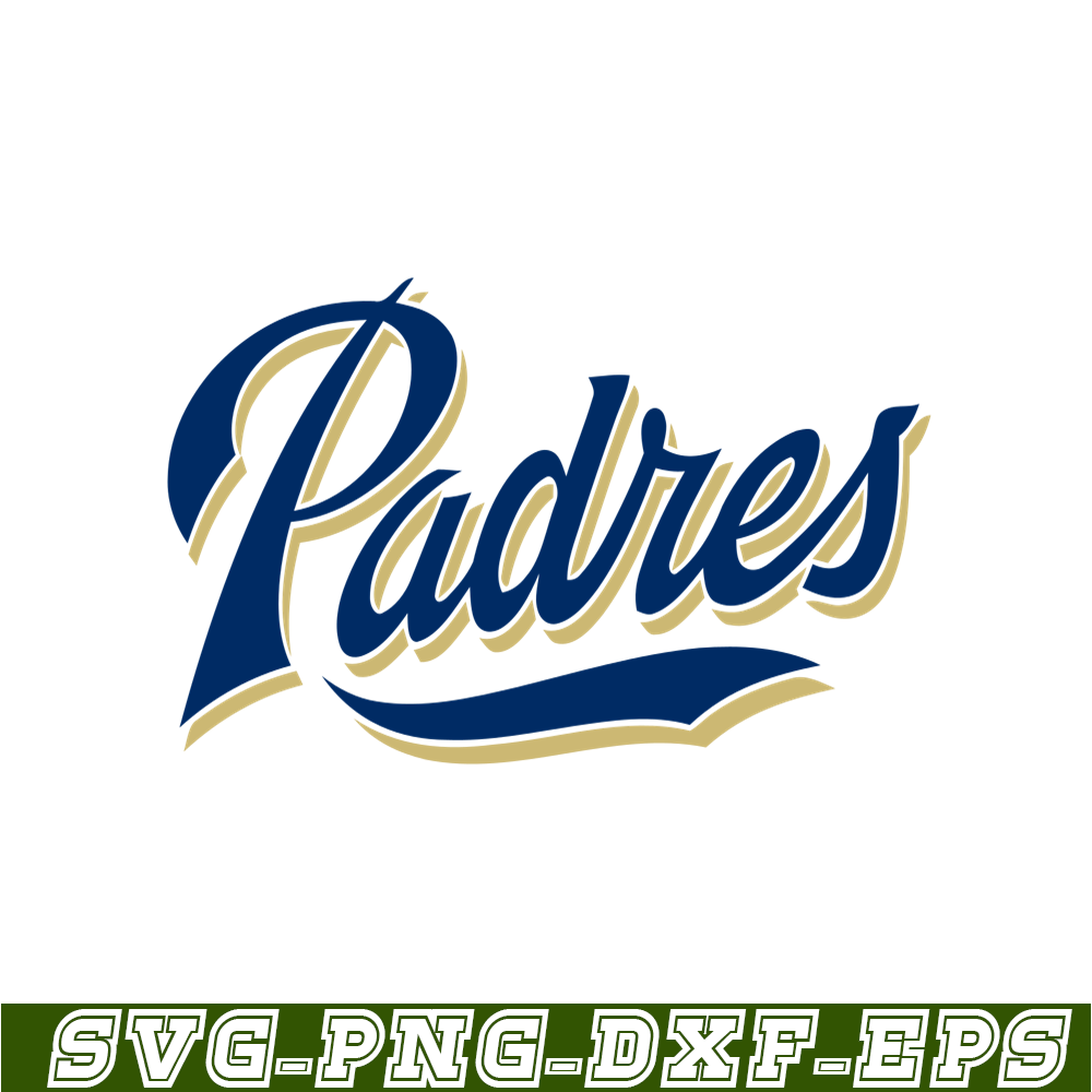 San Diego Padres The Text SVG, Major League Baseball SVG, Ba - Inspire ...
