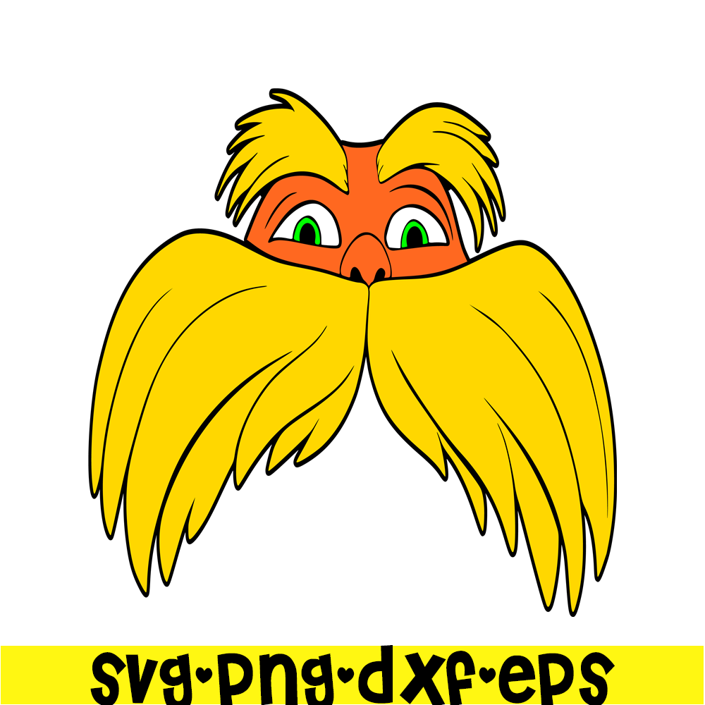 Lorax face SVG, Dr Seuss SVG, Dr. Seuss' the Lorax SVG DS105 - Inspire ...