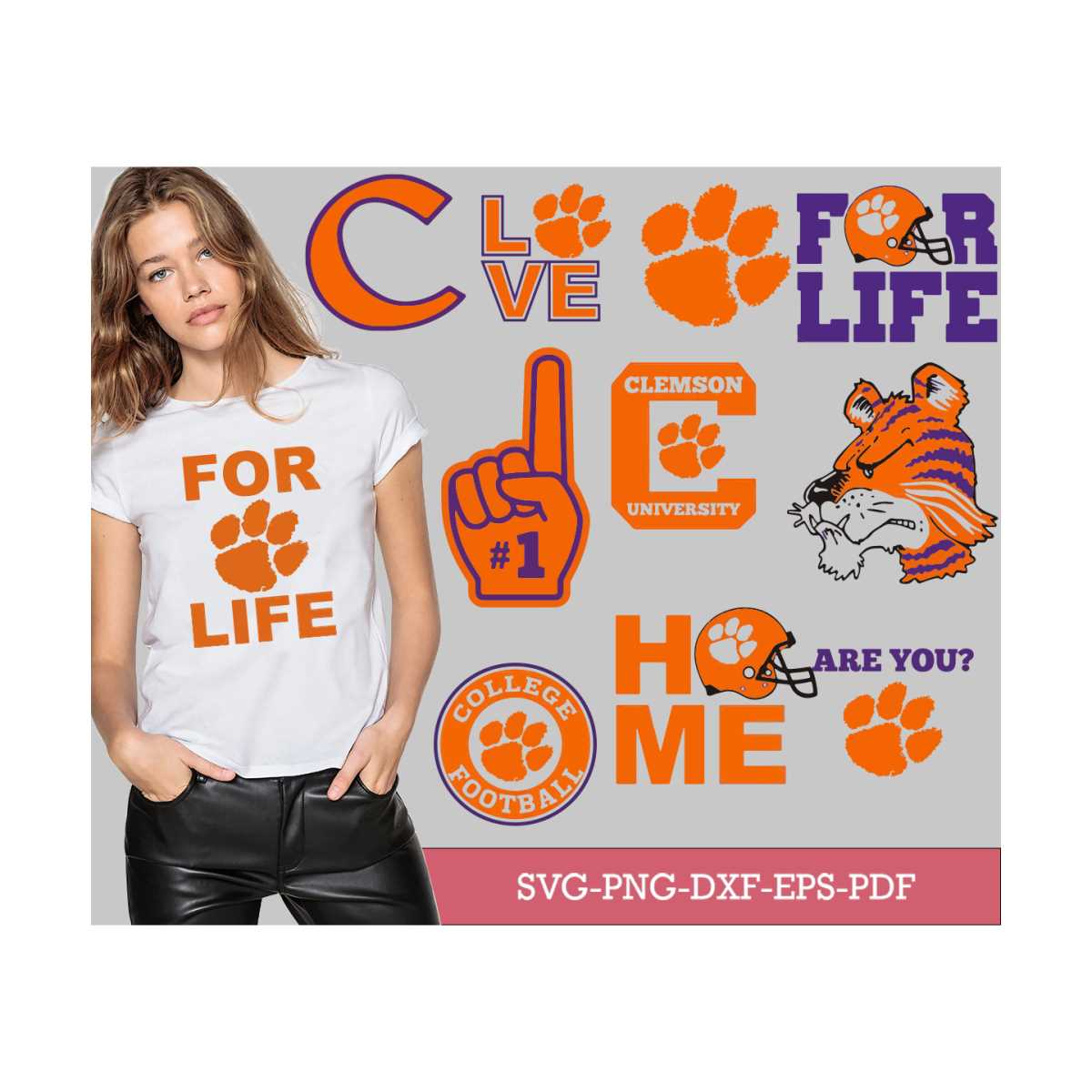 Clemson University Svg, Bundle Sport Svg, Clemson Svg, Orang - Inspire ...