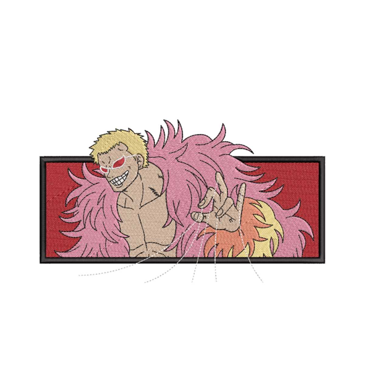 Doflamingo Anime Embroidery Design One Piece Movie Inspire Uplift