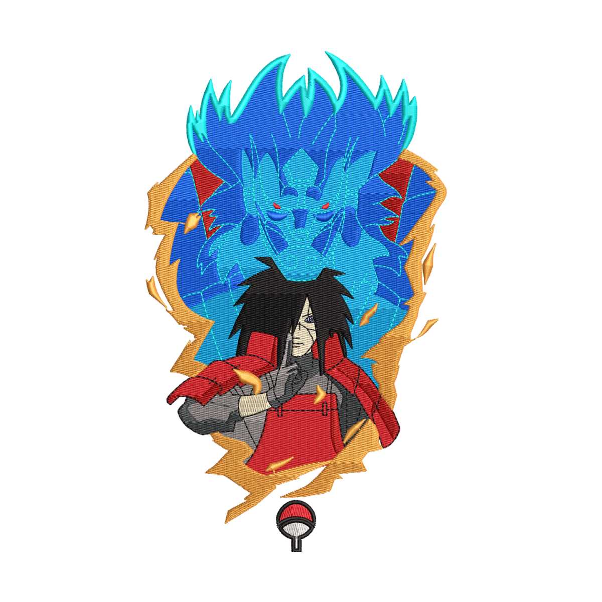 MADARA UCHIHA Embroidery Design Anime Naruto Embroidery Desi - Inspire ...