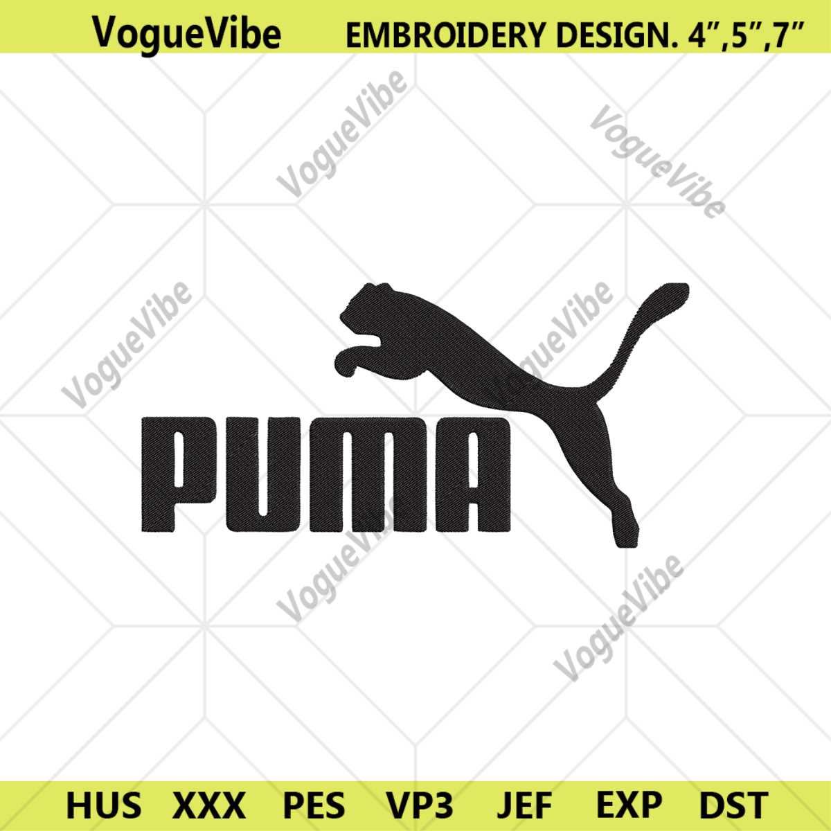 Puma Leopard Logo Embroidery Design Download | Inspire Uplift