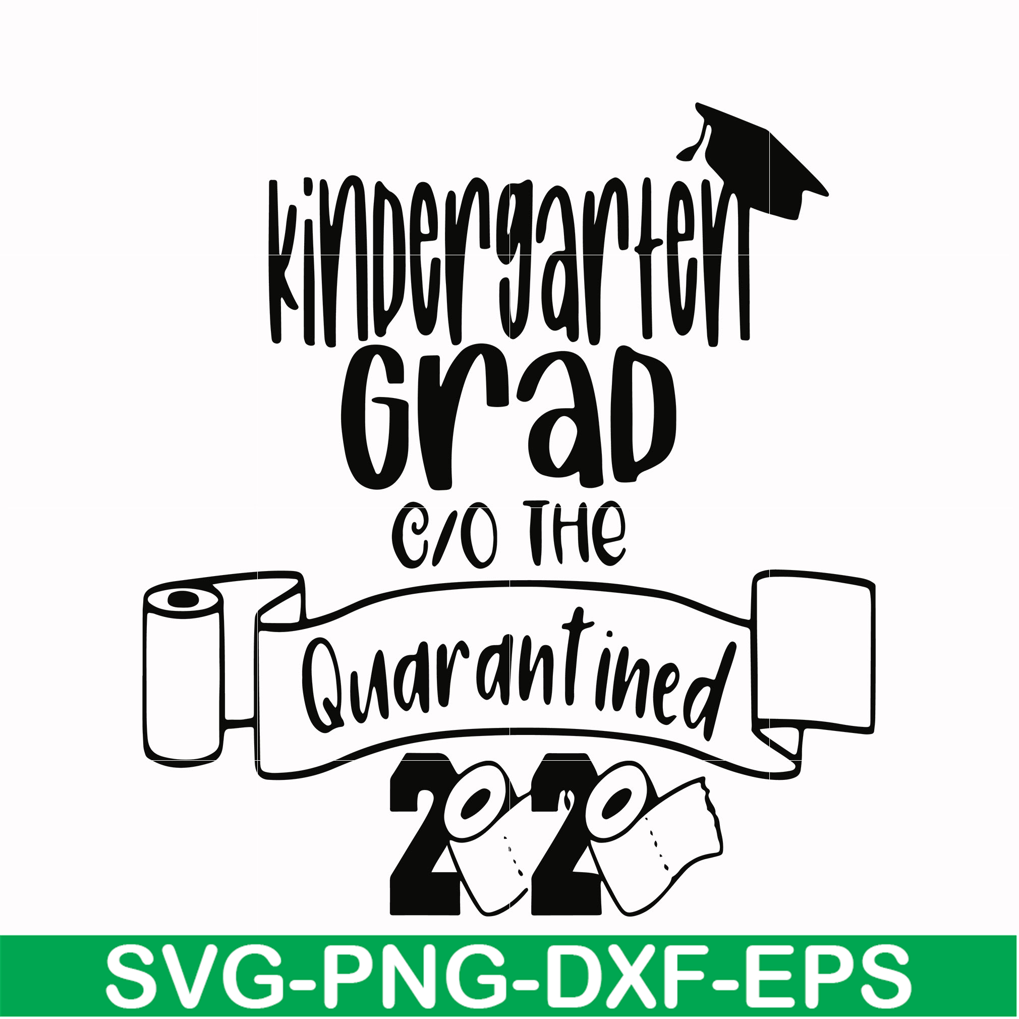 kindergarten grad the quarantined 2020 svg, png, dxf, eps di - Inspire ...