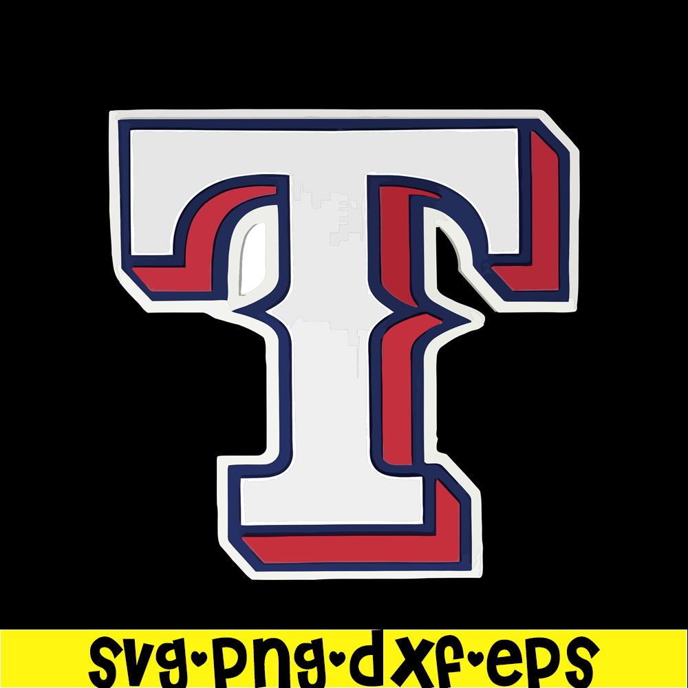 Texas Rangers The White Letter T SVG, Major League Baseball | Inspire ...