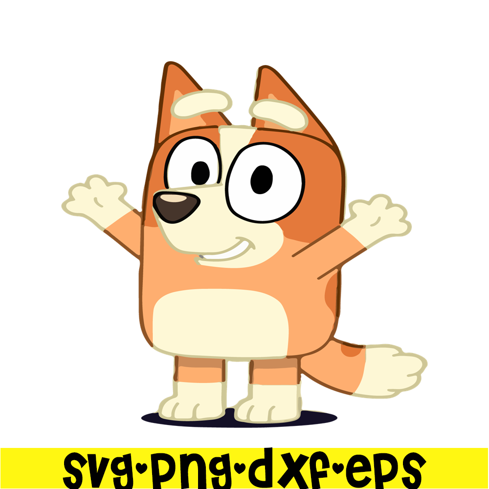Happy Bingo SVG PDF PNG Bluey Cartoon SVG Bluey Characters S | Inspire ...